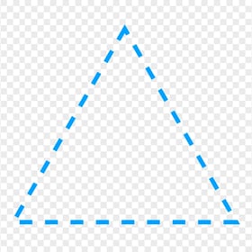 HD Black Dashed Triangle PNG | Citypng