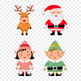 Christmas Collection Of Cartoon Characters Items PNG | Citypng