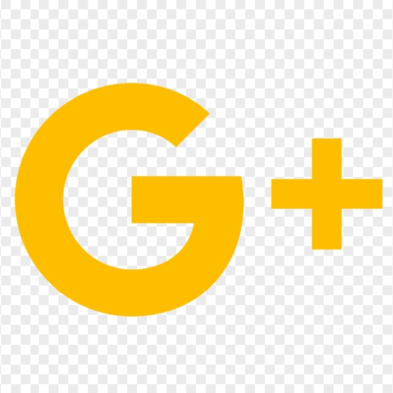 Yellow Google G Plus Letter Logo Icon Symbol | Citypng