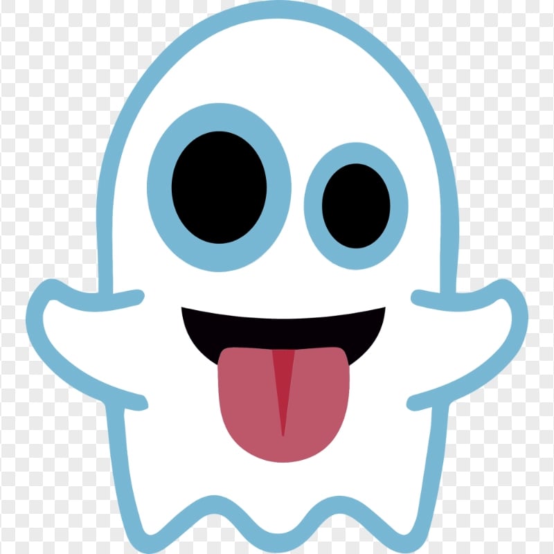 Halloween Cute Ghost Emoji Emoticon Icon PNG | Citypng