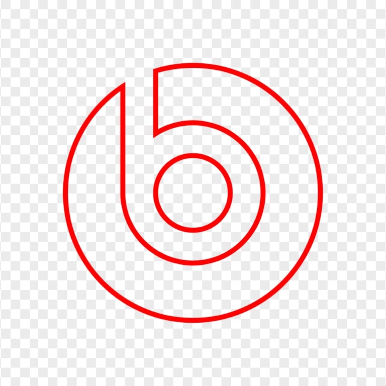 HD Beats Outline Logo Icon PNG | Citypng