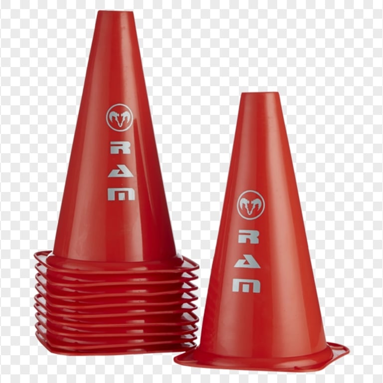 Training Red Sport Cones HD PNG | Citypng