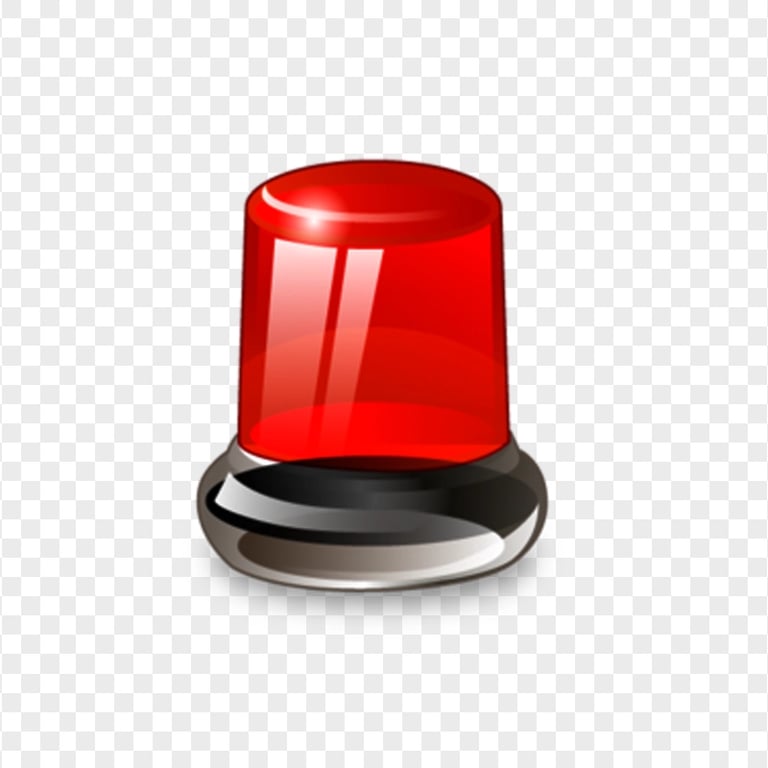 HD Red Alarm Police Beacon Siren Illustration PNG | Citypng