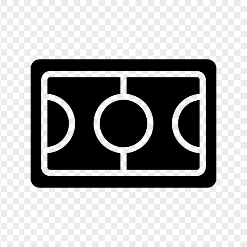 Football Stadium Pitch Top View Black Icon | Citypng