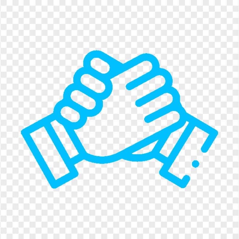 Handshake Icon Blue