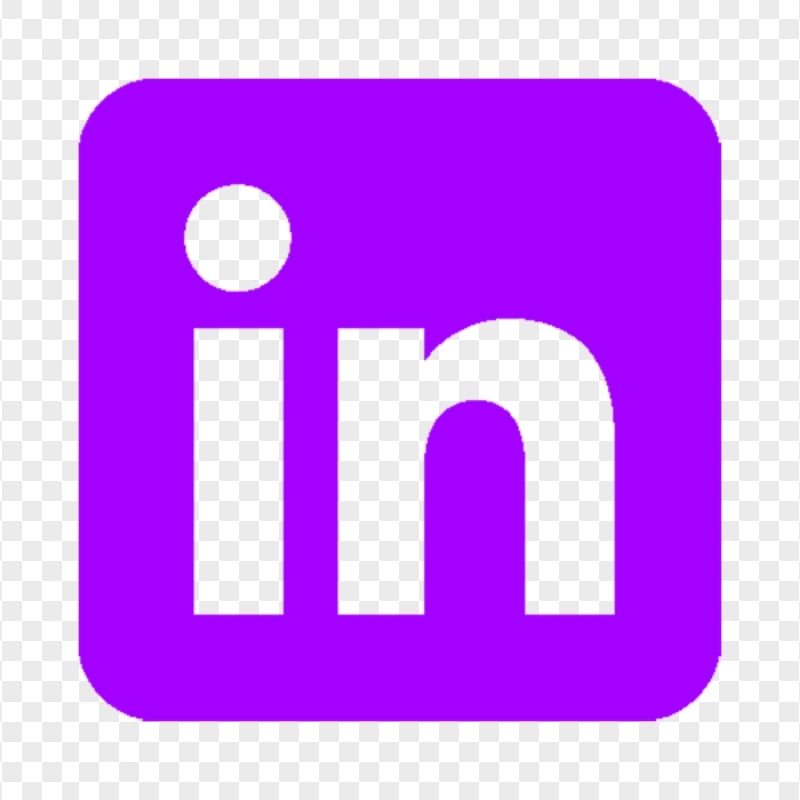 Download LinkedIn Square Purple Icon PNG | Citypng