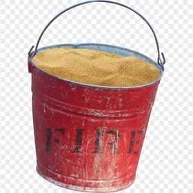 HD Fire Bucket Sand PNG | Citypng