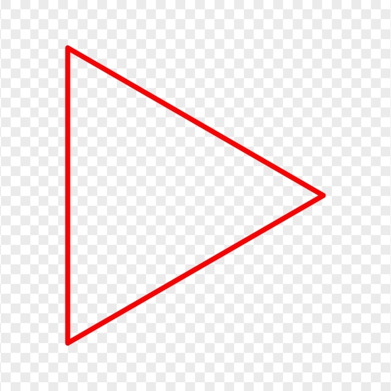 Red Triangle Outline