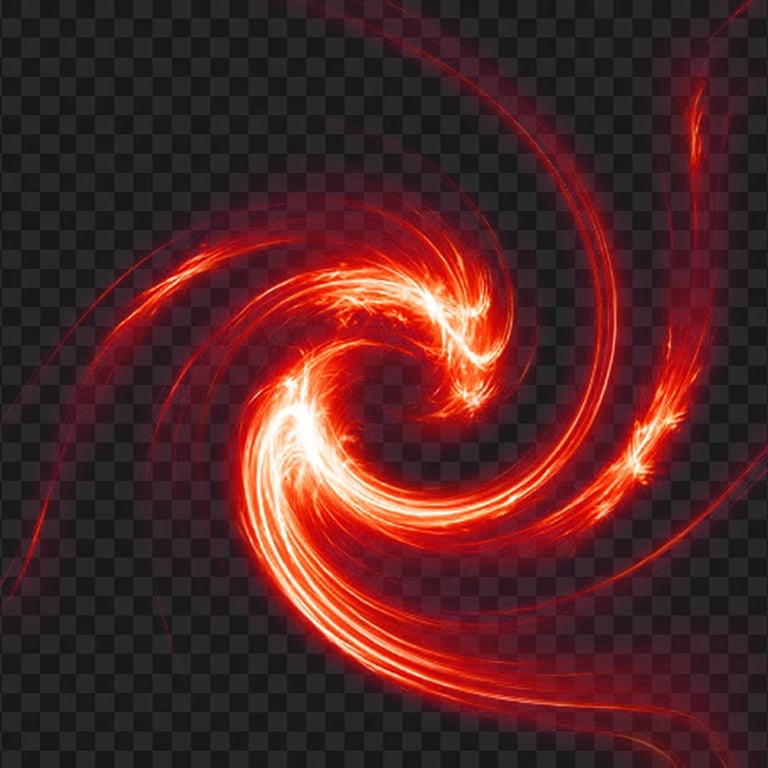 HD Red Glowing Swirl Whirlwind Transparent PNG | Citypng