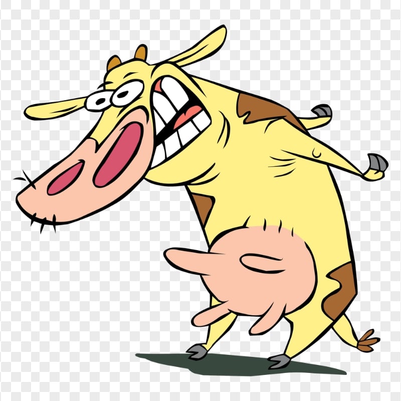 HD Angry Dairy Cow Cartoon Clipart Character PNG | Citypng