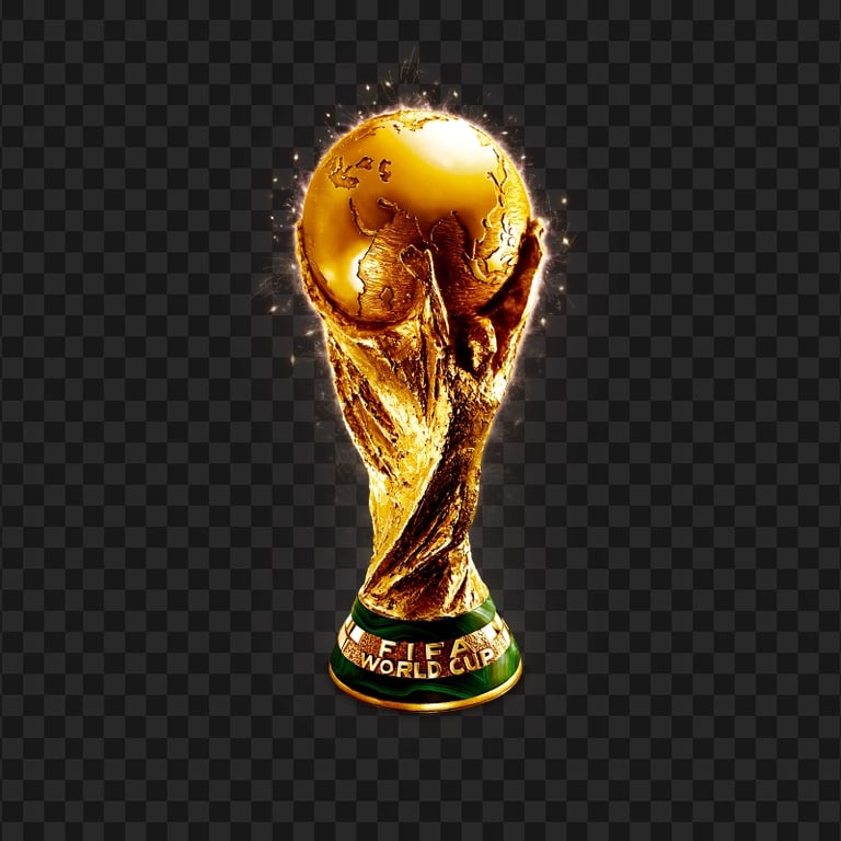 Fifa World Cup Trophy With Glowing Effect HD PNG | Citypng