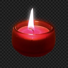 Red Pillar Wax Burning Candle Download PNG | Citypng