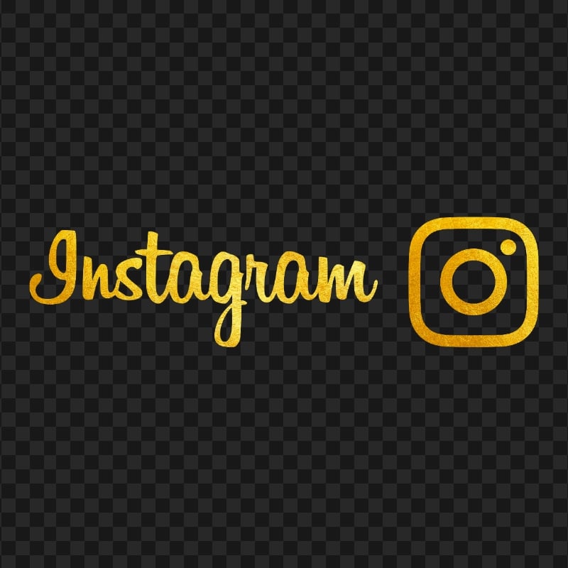 HD Gold Golden Instagram Logo | Citypng
