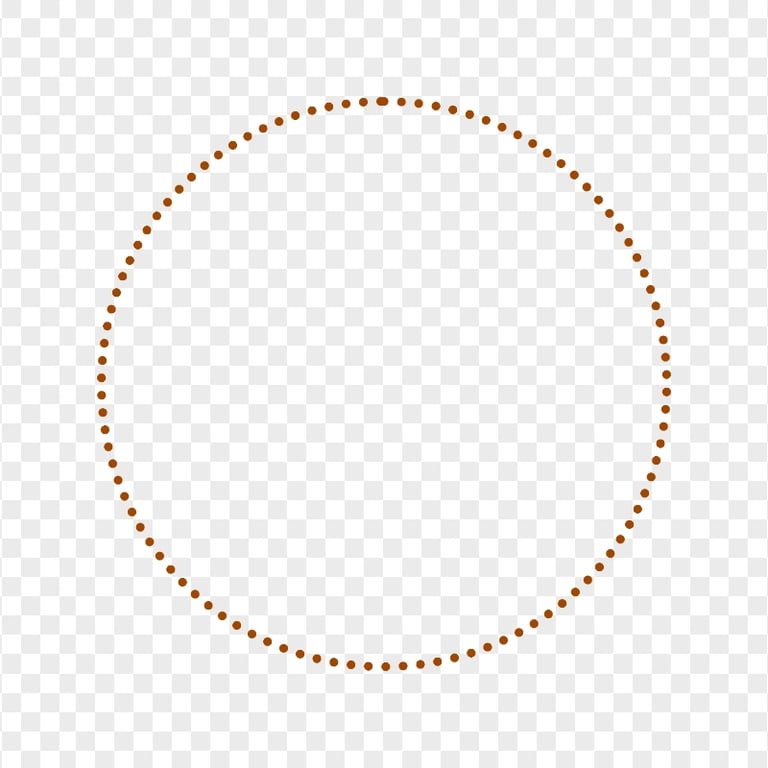 Dotted Brown Circle Transparent Background | Citypng