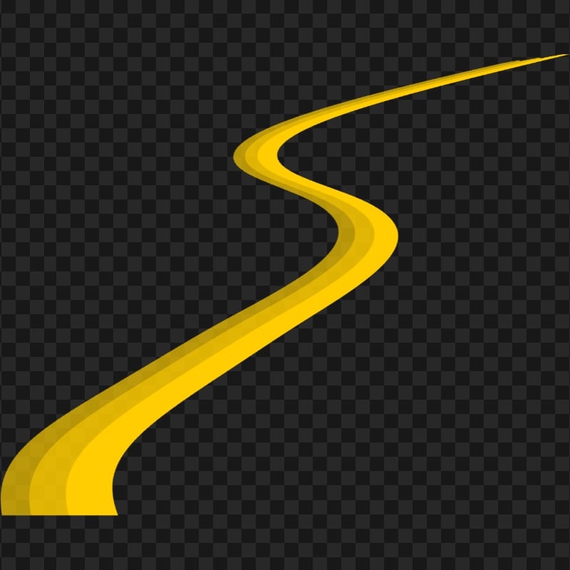HD Yellow Curved Curve Line PNG | Citypng