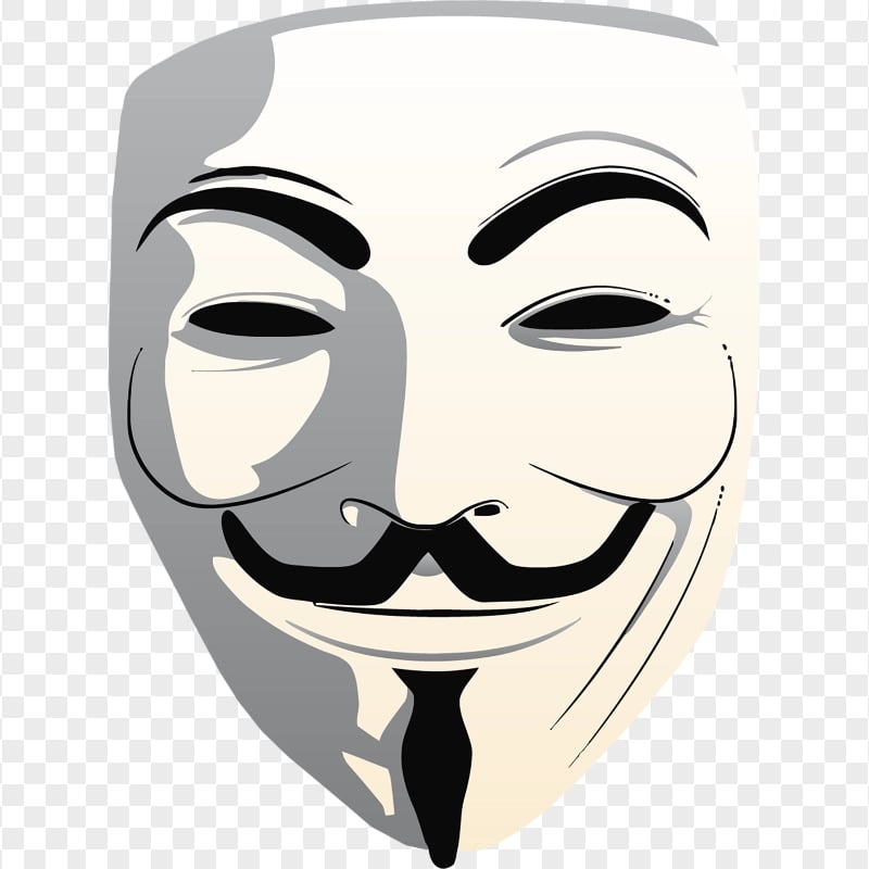 Anonymous Mask Vector Illustration Drawing | Citypng