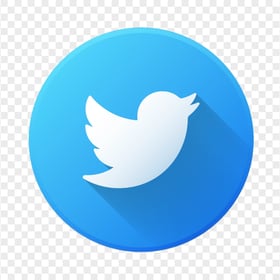HD Round Circular Twitter Social Media Button Icon PNG | Citypng