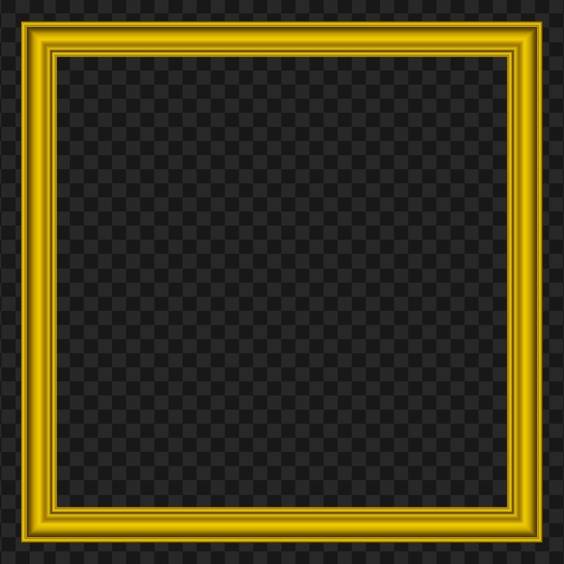 Wood Yellow Square Frame HD Transparent PNG | Citypng