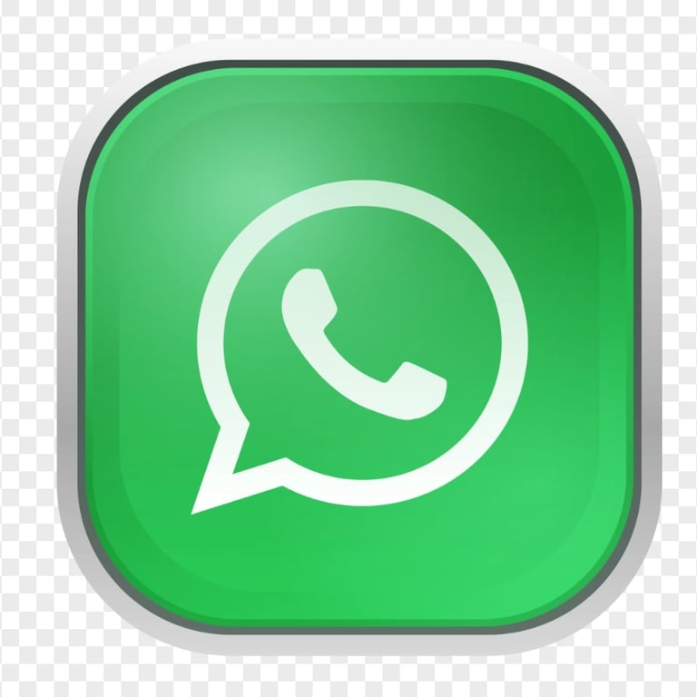 HD Creative Square Metal Border Whatsapp Wa Icon PNG | Citypng
