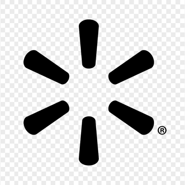 HD Walmart Black Symbol Sign Logo PNG | Citypng