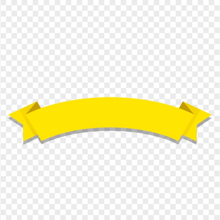 Download Yellow Graphic Ribbon Banner PNG | Citypng