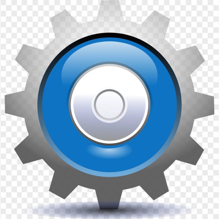 Cog Gear Yellow Vector Icon PNG | Citypng
