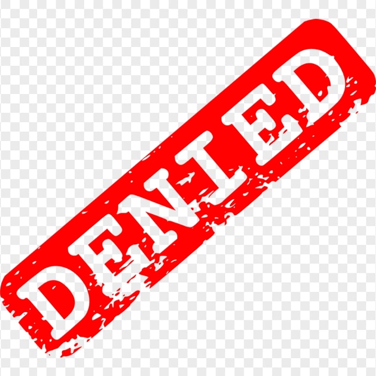 Red Denied Stamp | Citypng