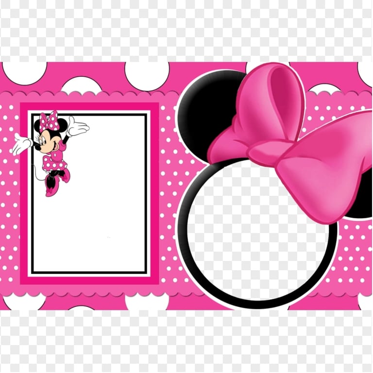 PNG Minnie Mouse Picture Photo Frame | Citypng