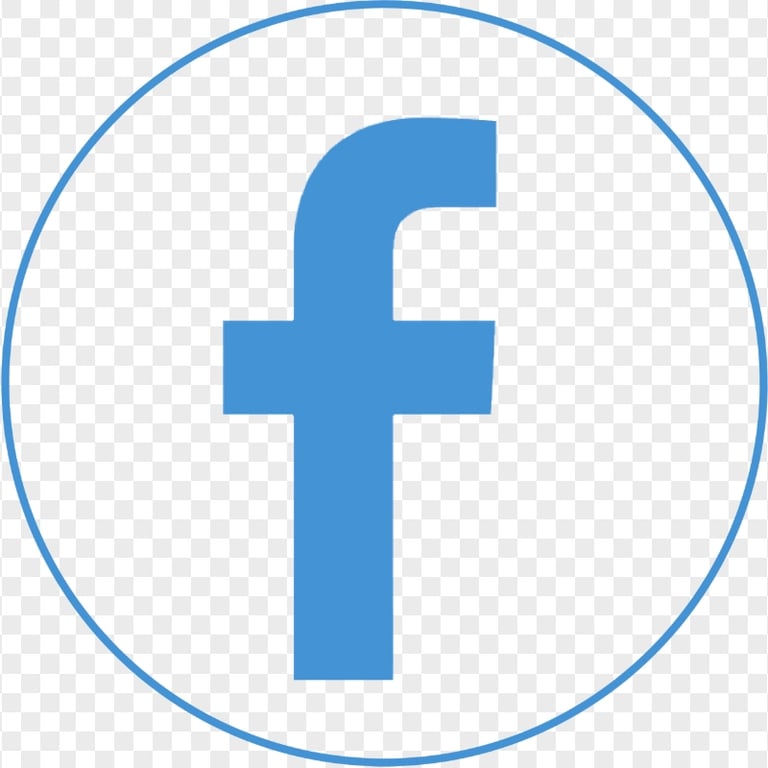 Round Circular Outline Fb Facebook Logo Icon | Citypng