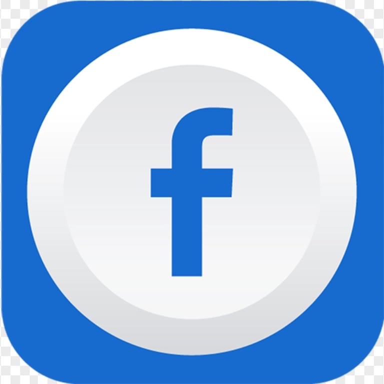Blue & White Fb Facebook Logo Icon Button | Citypng