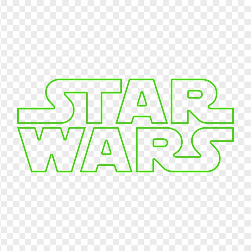 HD Green Outline Star Wars Logo PNG | Citypng