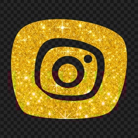 Square Luxury Golden Instagram Icon Logo | Citypng
