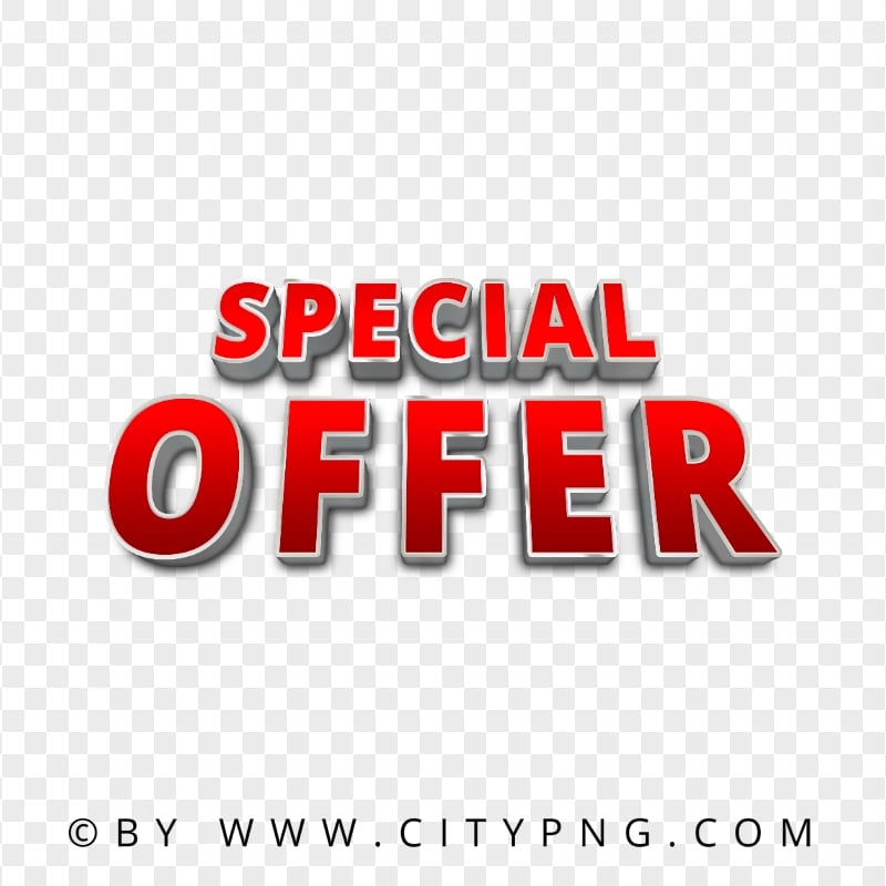 Special Offer Red Label Logo Sign HD PNG | Citypng