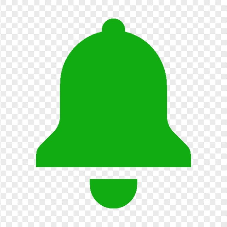 HD Green Notification Bell Icon Transparent PNG | Citypng