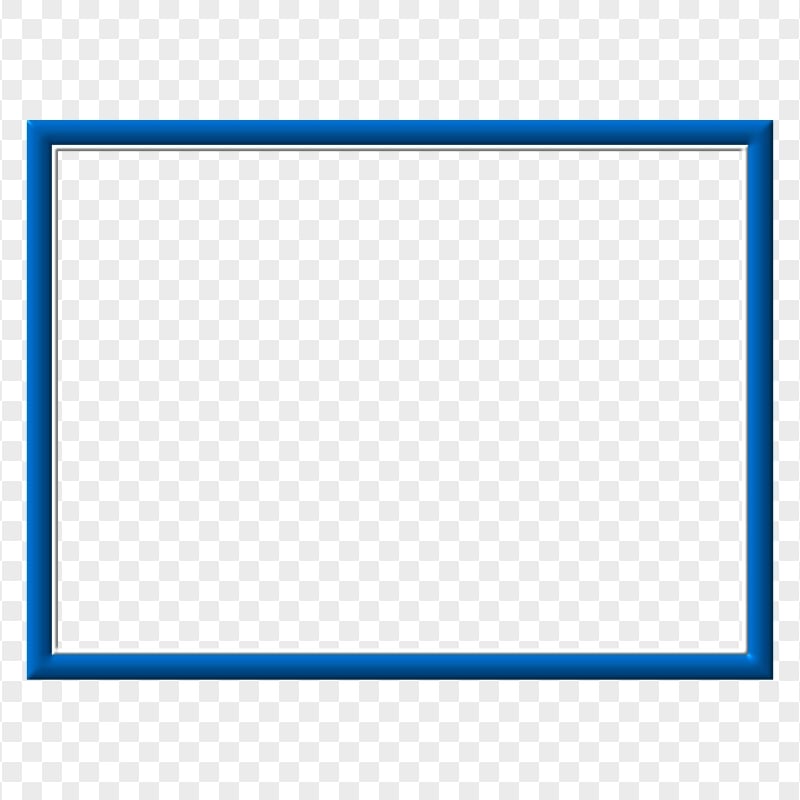 HD Rectangle Blue Wood Frame Transparent PNG | Citypng