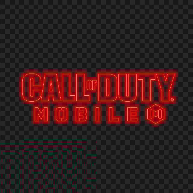 HD Red Neon Call Of Duty Mobile COD Game Logo PNG | Citypng