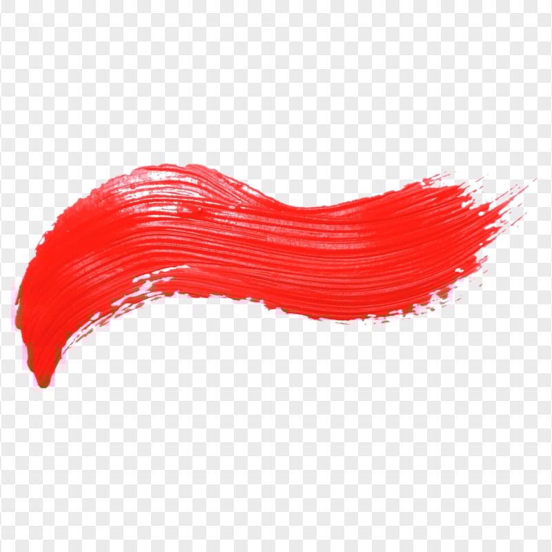 Transparent HD Real Red Brush Stroke | Citypng