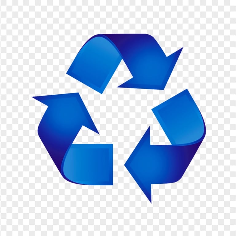 Recycle Recycling Blue Logo Icon PNG Image | Citypng