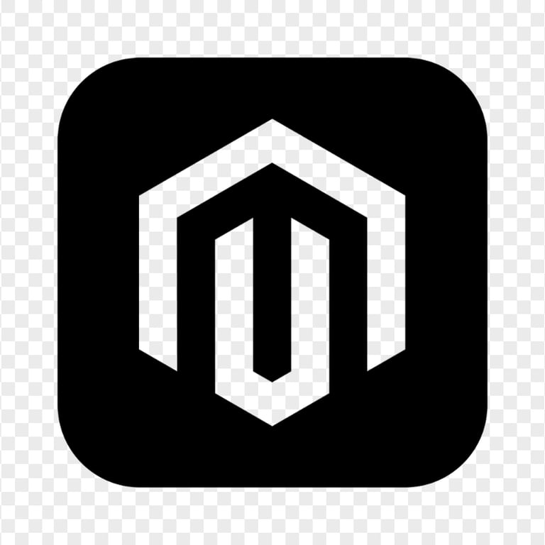 Magento Square Black Logo Icon PNG | Citypng