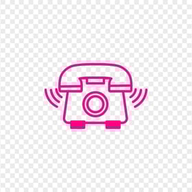 HD Pink Square Classic Phone Icon Transparent PNG | Citypng