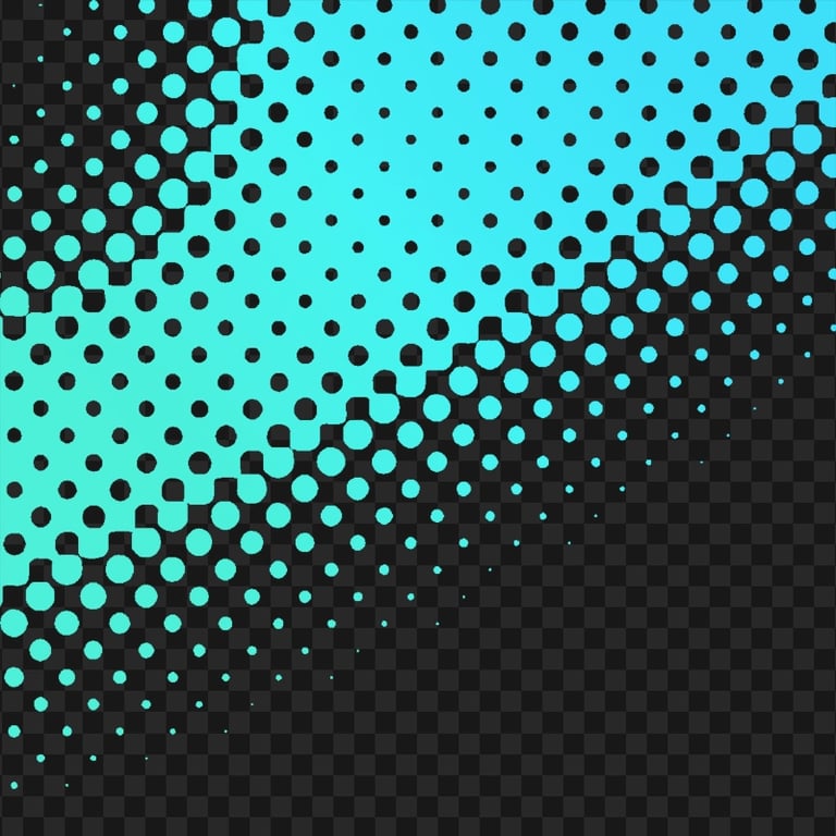 Blue Gradient Halftone Corner Abstract PNG | Citypng