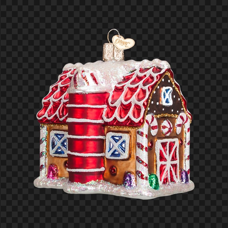 Candy Cane Gingerbread House Christmas PNG | Citypng