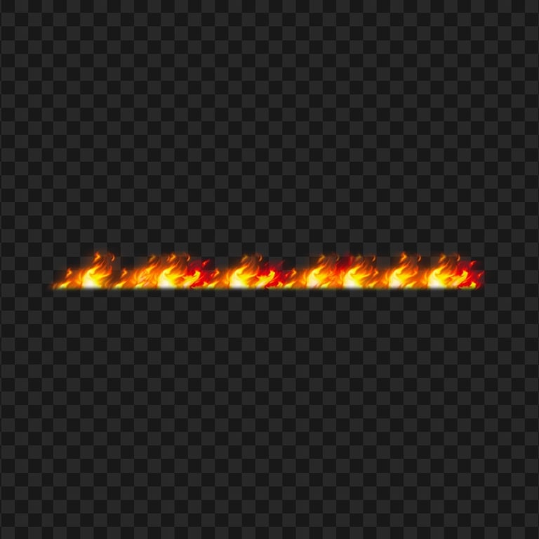 Border Flames Fire Line PNG Image | Citypng