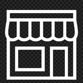 Download Gray Outline Market Store Shop Icon PNG | Citypng