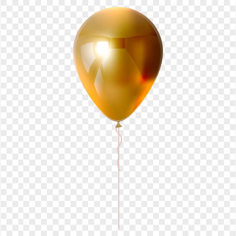 HD Golden Gold Balloon Fly PNG | Citypng
