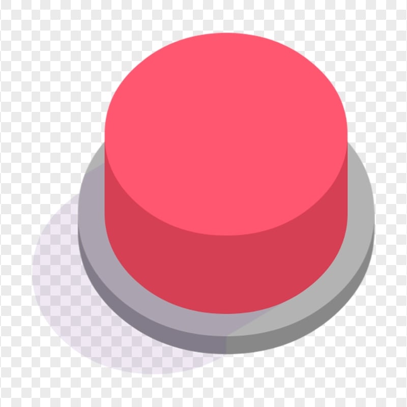 Vector Red Button Big Dome PNG | Citypng