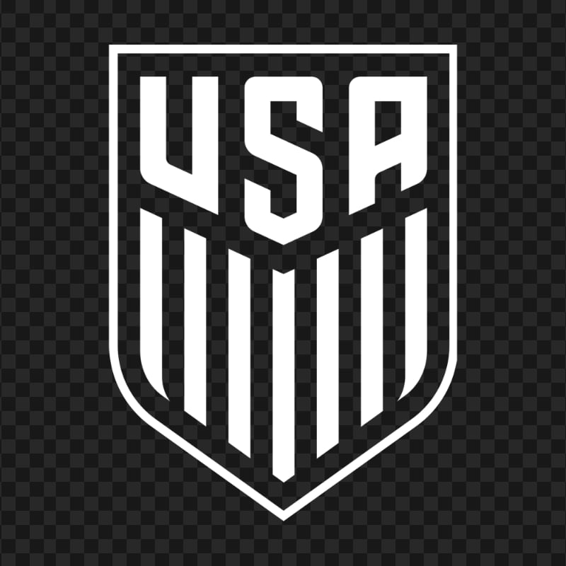 USA American Football Soccer Team White Logo PNG | Citypng