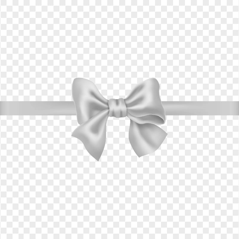 HD Silver Gray Gift Ribbon bow Transparent PNG | Citypng