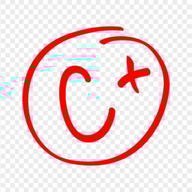 C+ Grade Result Black Hand Drawn PNG | Citypng