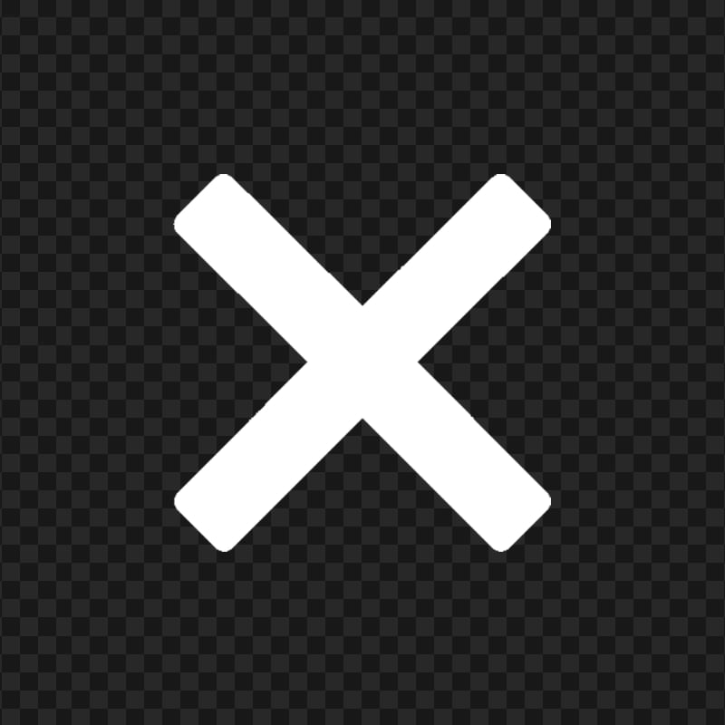 PNG Close X Logo White Icon | Citypng